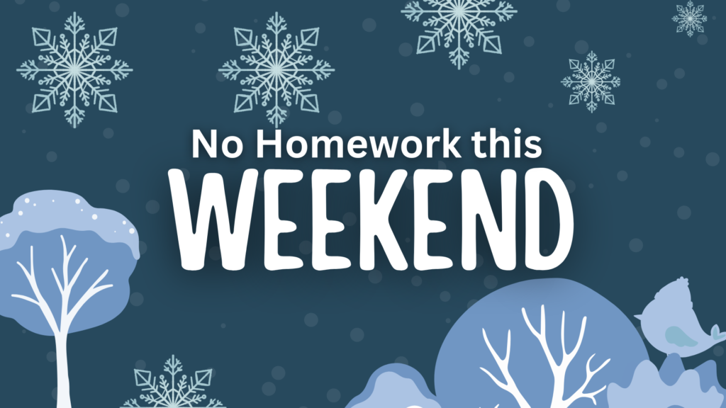 Friday’s Assignments – Mr. Garcia's Class